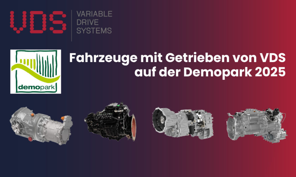 Fahrzeuge mit Getrieben von VDS auf der Demopark 2025 | VDS Getriebe